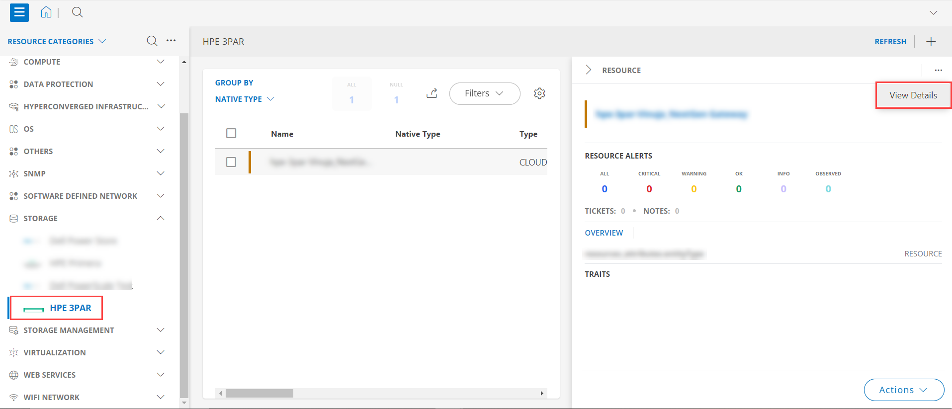 HPE 3PAR | OpsRamp Documentation